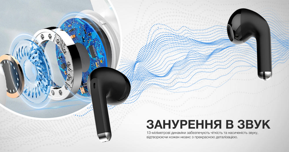 Навушники СolorWay Slim TWS-2 Earbuds чорні | ColorWay (uk-UA)